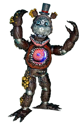FNAF ANIMATRONIC TWISTED FREDDY FAZBEAR action figure 8" Five Nights at ...