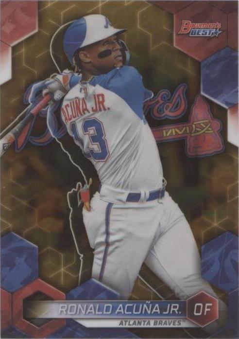 2023 Bowman's Best - Ronald Acuña Jr. #18 Gold Refractor /50 for sale ...