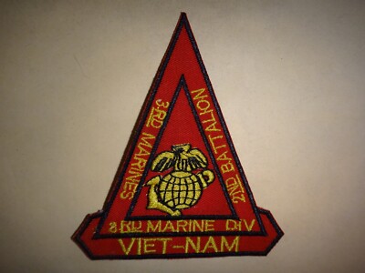 Vietnam War Patch USMC 2nd Battalion 3rd Marine Regiment 3rd Marine ...