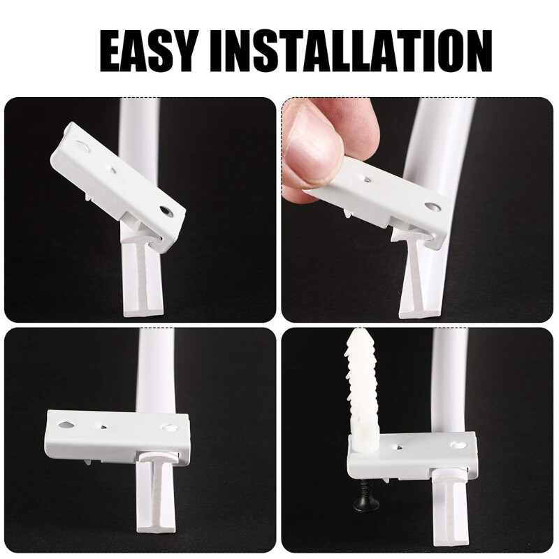 Curtain Rail Track For Curved Straight Bay Windows Track Accessories | eBay