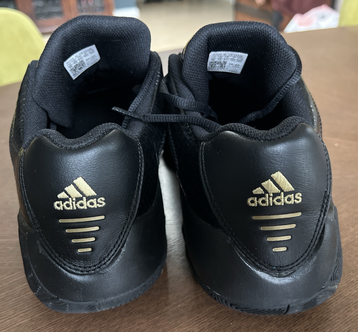 Adidas Agent Gil Restomod Basketball Shoes Black Gold… - Gem