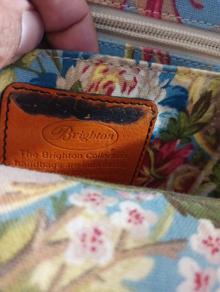 Brighton Two Tone Leather Shoulder Handbag Purse Black Brown Camel | eBay