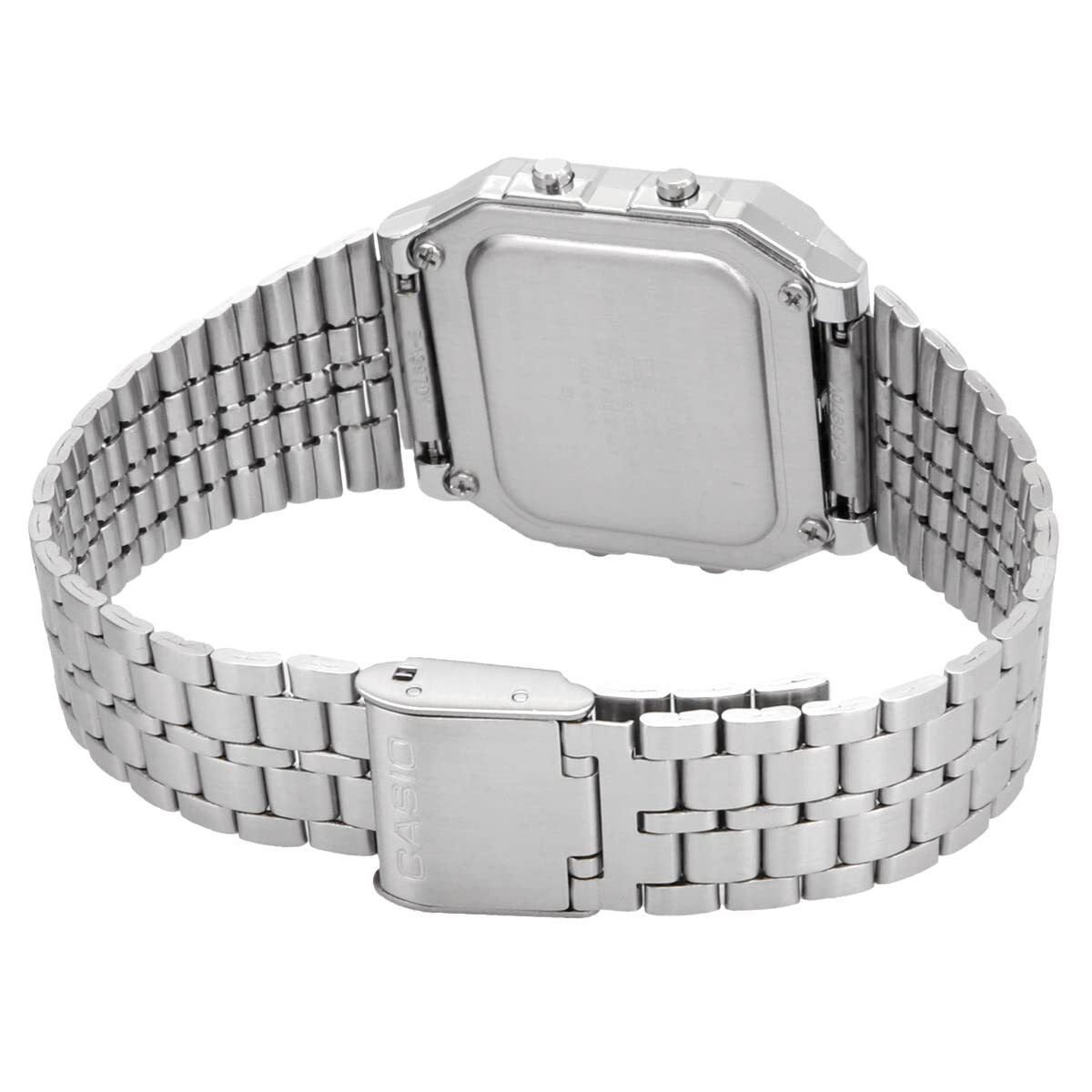 Casio Men's Classic A500WA-1 Silver Stainless Steel Quartz Watch Slide ...