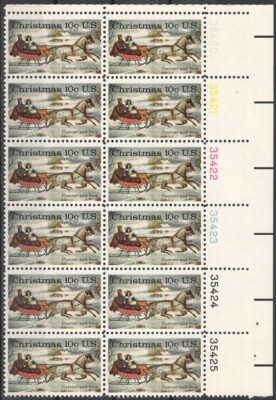 US Scott #1551, Plate block of 12, 6 Plt# Upper Right, MNH | eBay