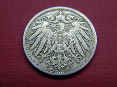 Historical Antique- German 10 Pfennig Coin - More than 100 Years Old ...