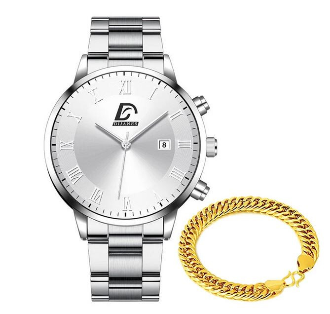 Montre de Luxe DIJANES Quartz en Acier Inoxydable pour Homme ...