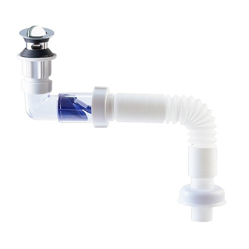 Quick Drainage and Anti-Odor Design, Adjustable P Trap for Kitchen Sink ...