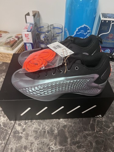 Anthony Edwards A.E.1 Low Adidas (IRONMT/CBLACK/SORANG) Men's Shoes ...