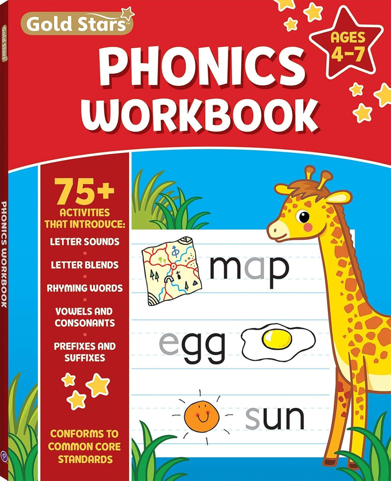 Phonics Workbook for Ages 4-7 with 75+ Activities, Letter Sounds ...