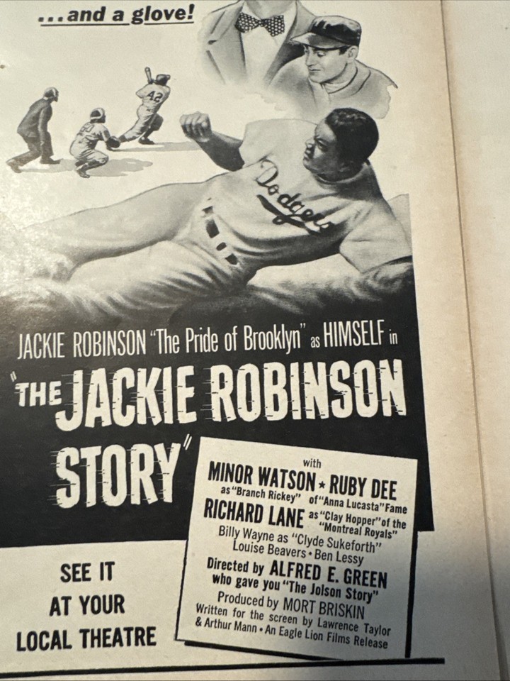 Jackie Robinson Vintage Magazine Advertisements 1950… The Jackie ...