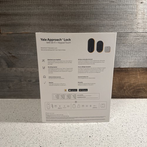 Yale Approach Lock with Wi-Fi and Keypad Touch BLACK SUEDE - NEW! | eBay