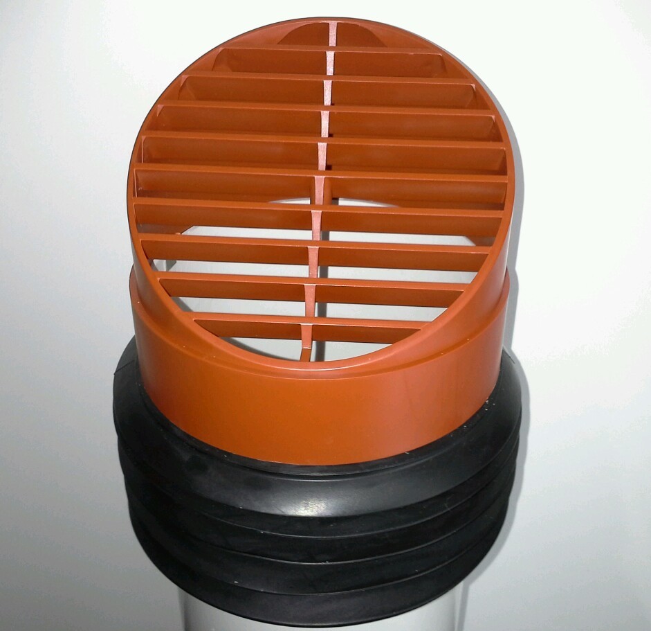 Terracotta high rise wall vent kit 100mm tube /extractor fan or tumble ...