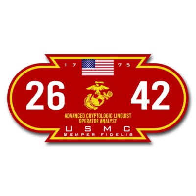 USMC 2642 MOS Decal - PriorService Decal - USMC Veteran Decal - USMC 3 ...