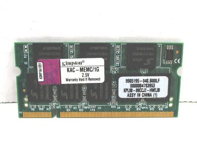 KINGSTON KAC-MEMC/1G SODIMM 1 GB DDR 333MHz Laptop RAM Memory | eBay