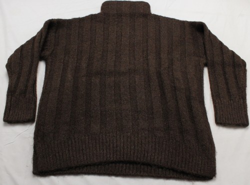 Topshop Women's Knitted Chunky Rib Oversized Funnel Jumper EG7 Brown ...