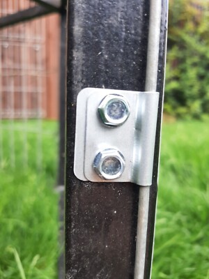 metal mesh panel clips with screw wire fencing | eBay UK