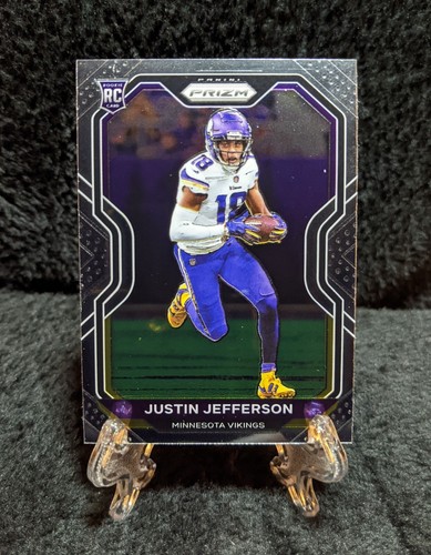 2020 Panini Prizm Justin Jefferson Rookie #398 Base Prizm RC Minnesota ...