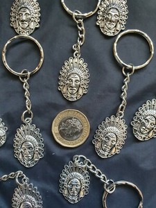 SMALL Native American Native Indian Chief Chieftain Key Ring ONE ITEM ...