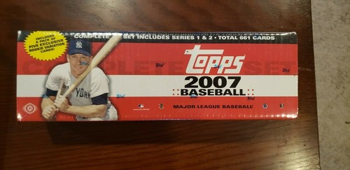 2007 Topps Baseball Complete Factory Sealed Set 661 cards Series 1 & 2 ...