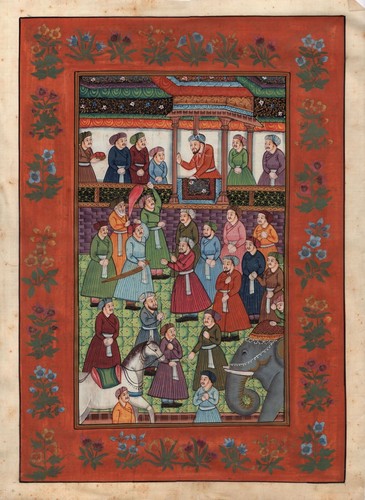Mughal Empire Miniature Art Rare Handmade Emperor Jahangir & Shah Shuja ...
