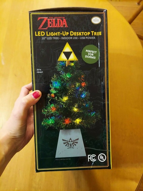 The Legend of Zelda LED Light up 10 Inch Desktop Christmas Tree ...