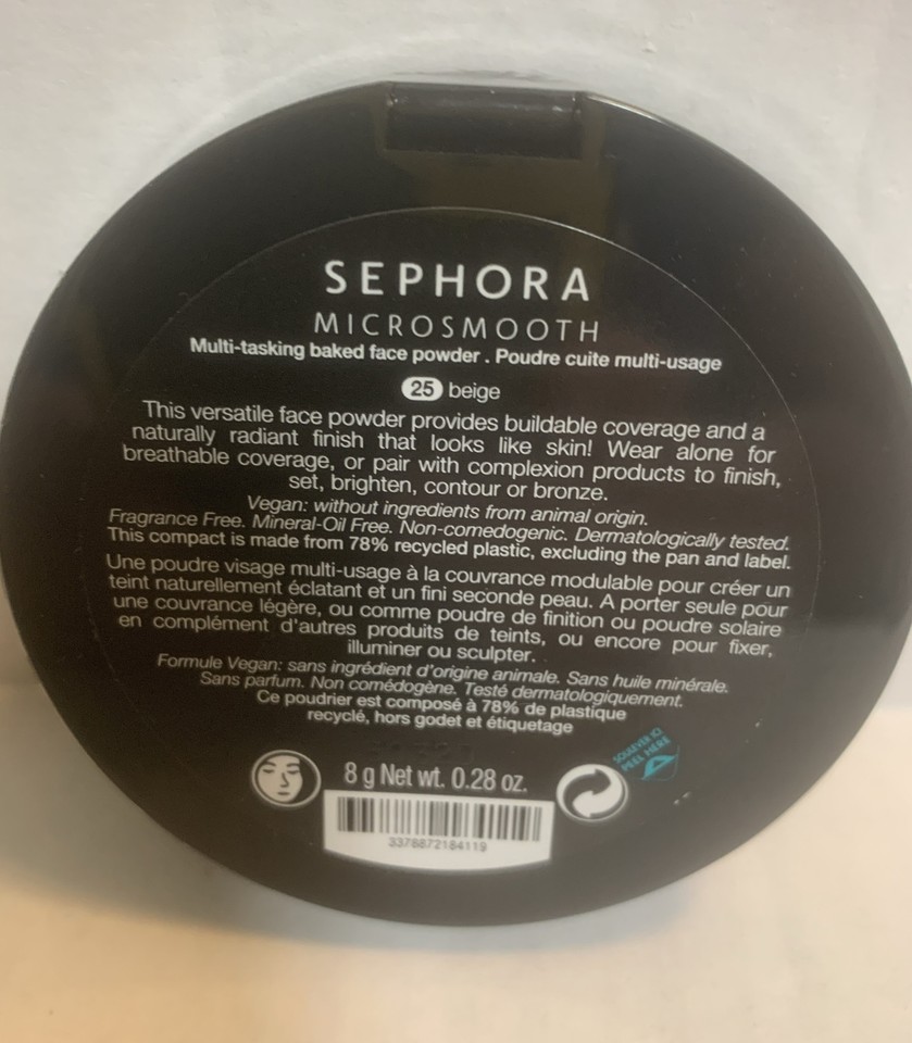 SEPHORA Microsmooth Multi-Tasking Baked Face Powder Foundation | Shade ...