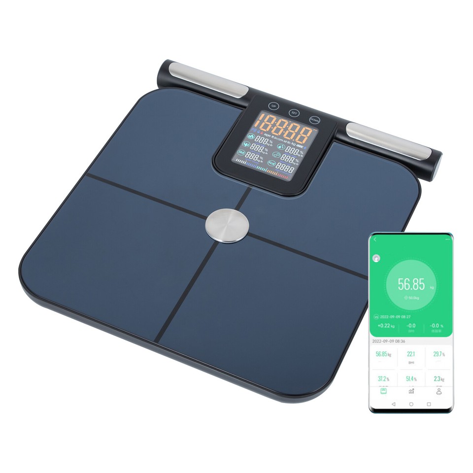 8 Electrode Smart Scales for Body Weight Large Display BMI Digital ...