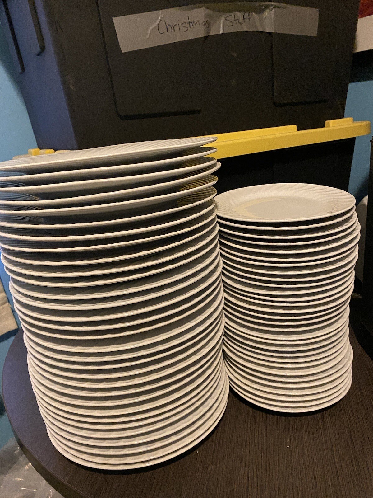 Vintage Lynn's Fine China Precious White Round Spiral Pattern Plate 7 1 ...