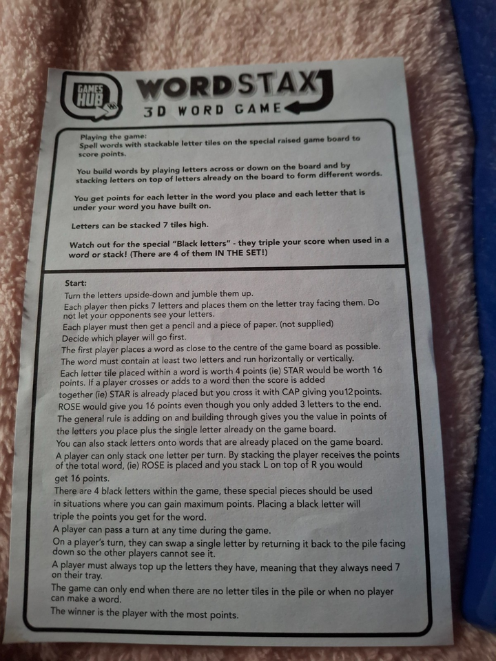 Word Stax 3D Word Game Stack 'n' Score Develop Vocabulary Spelling 2 ...