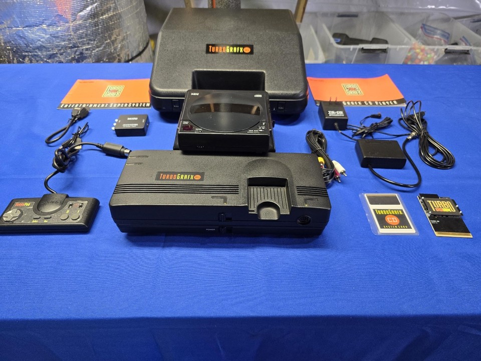NEC TurboGrafx-16 Cd Console - Dock - Cd Card, with Everdrive, and HDMI ...