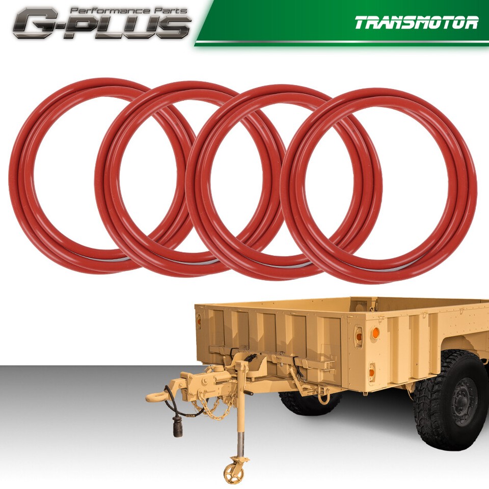 4PK Red O-Rings Military Humvee Split Rims Wheel Seal And M1101 M1102 ...