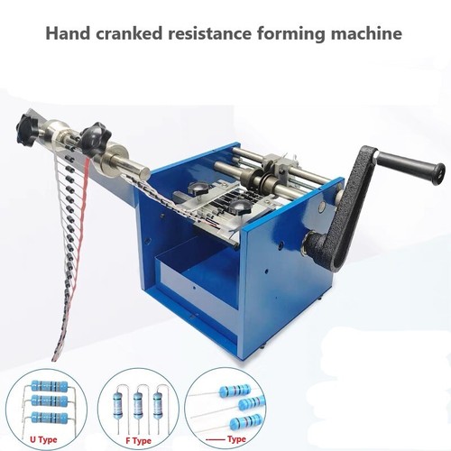 F type Resistor Axial Lead bend cut form machine Hand with resistance ...