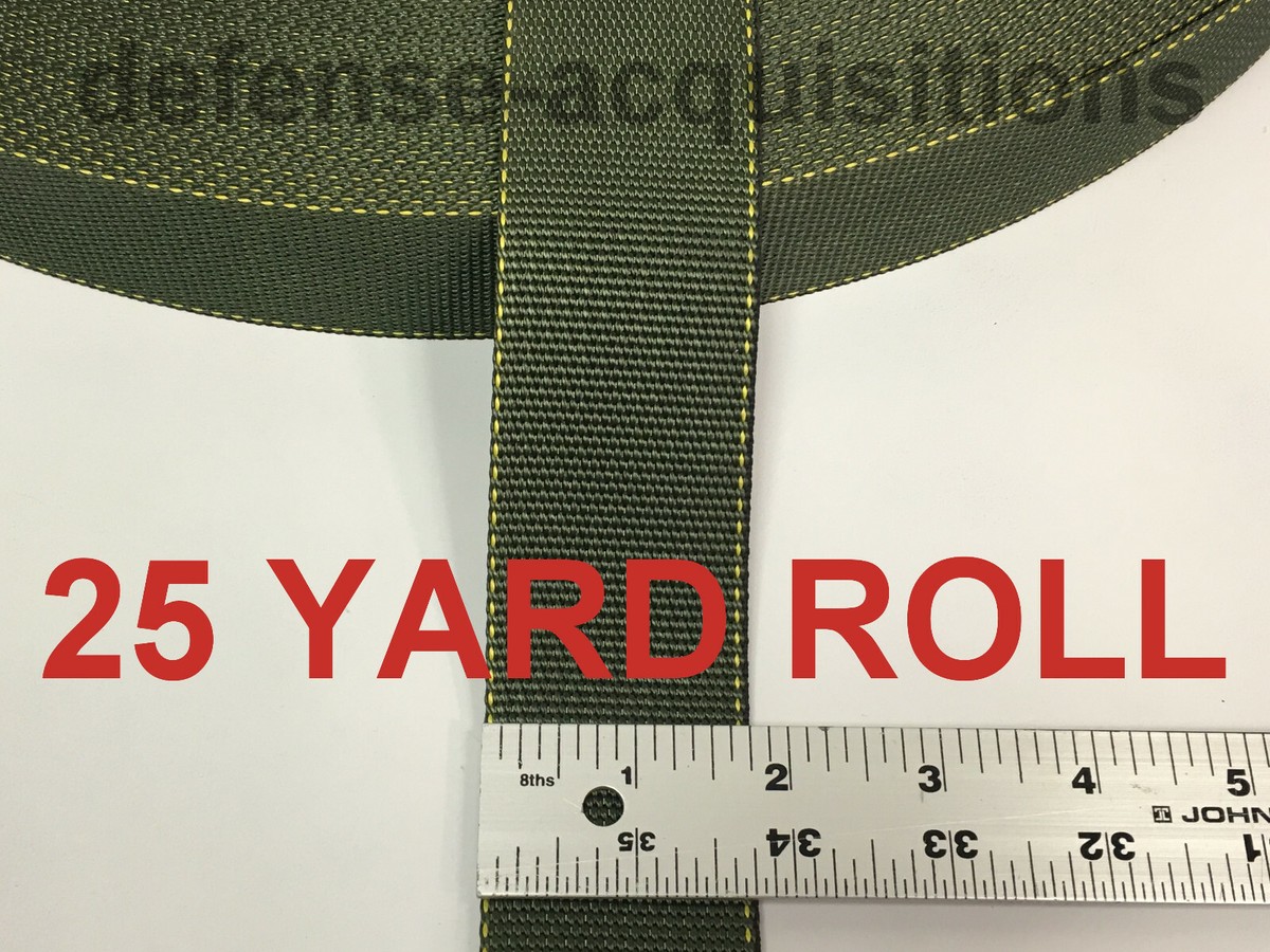 Mil Spec Webbing Cotton MIL W 5664 Elastic Webbing