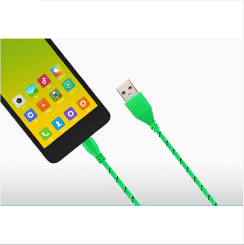 3M/10Ft Long Braided Micro USB Data & Sync Charger Cable Cord For Smart ...