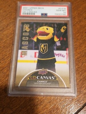 2021 Upper Deck Mascot Chance Golden Knights Canvas #C418 PSA 10 | eBay
