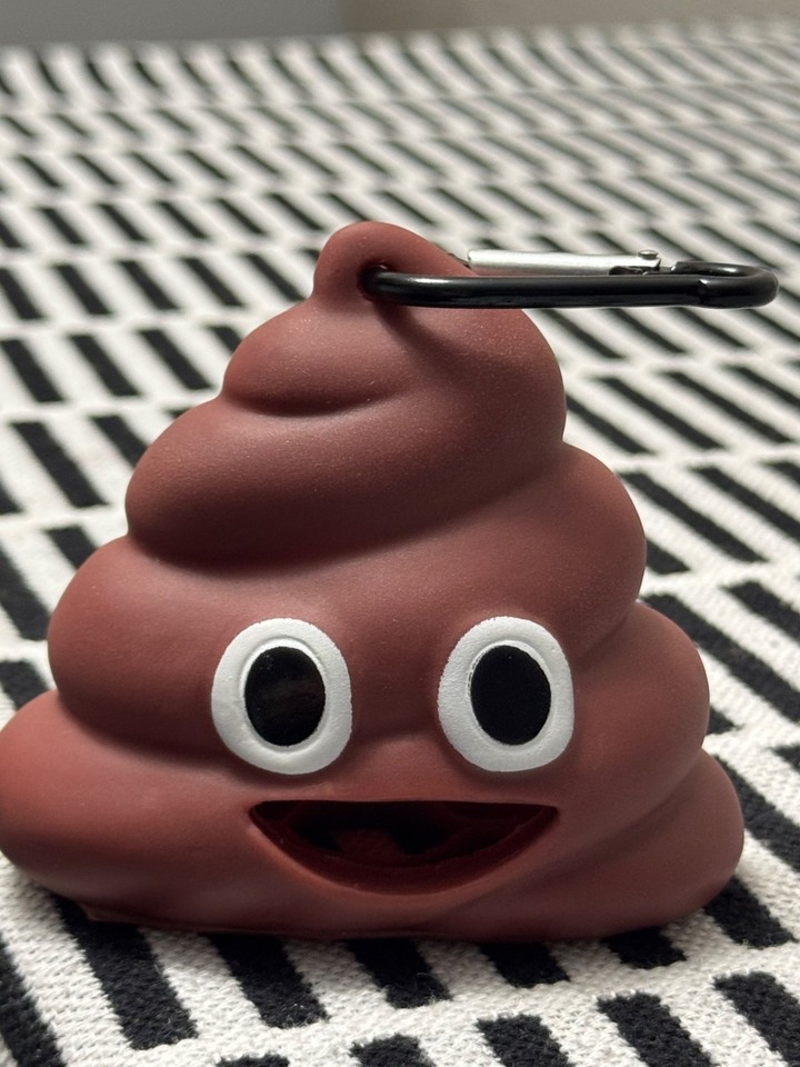 Creative Poop Shaped Pet Poop Waste Bag Dispenser Portable Pet Bin Bag ...