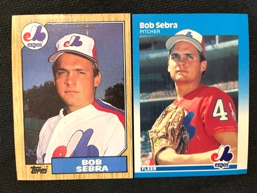 MLB - Bob Sebra 1987 Topps & 1987 Fleer Baseball - Expos | eBay