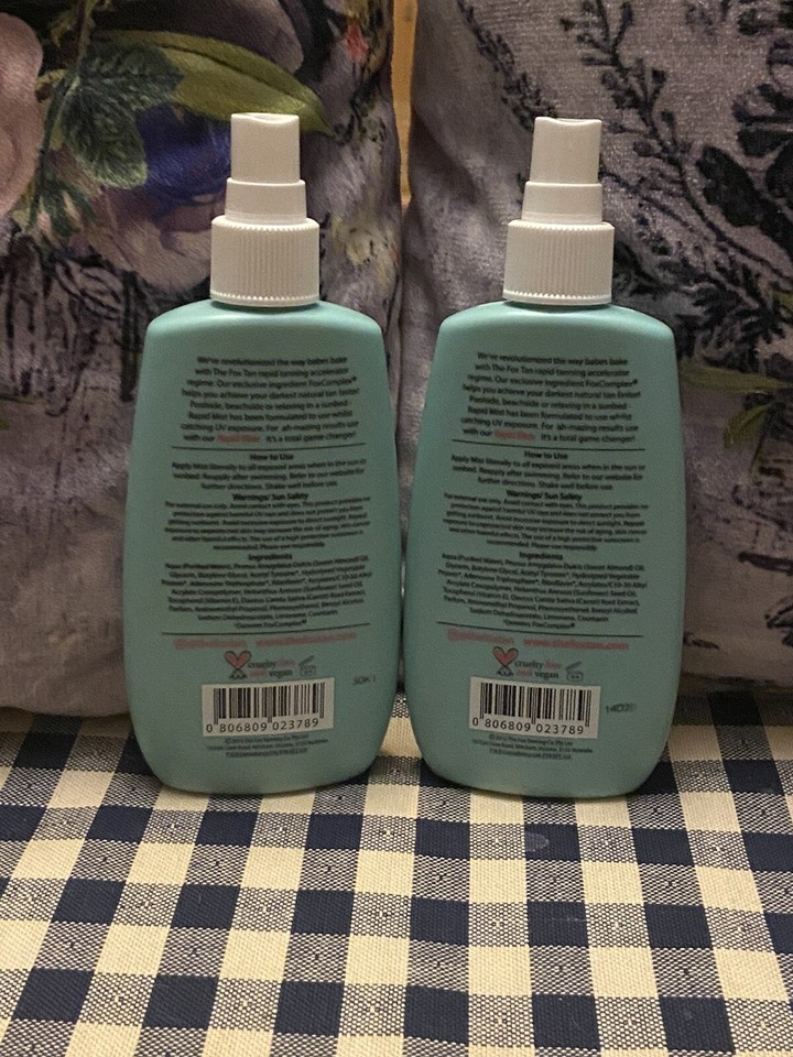 🔥 The Fox Tan Rapid Tanning Mist -Tanning Accelerator 120ml 2 botlle | eBay