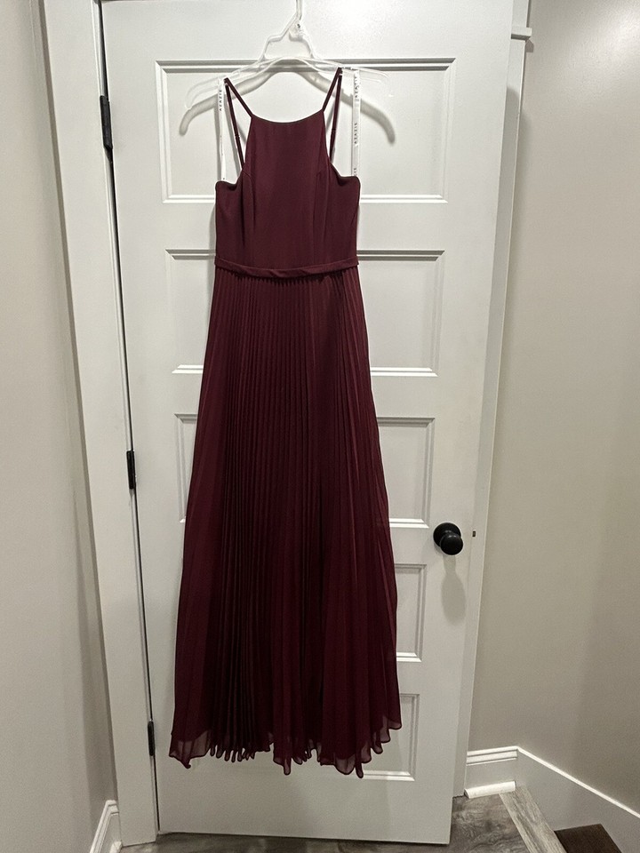 Azazie bridesmaid Prom dress Cabernet | eBay