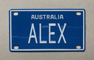 ALEX Novelty Mini Number Plate | eBay Australia