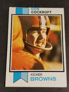 1973 TOPPS FOOTBALL CARD #79 DON COCKROFT CLEVELAND BROWNS EXCELLENT ...