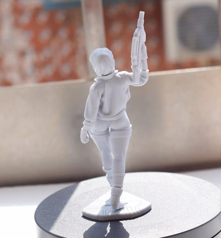 1/24 75mm resin figures model kit Fantasy Battle Girl unassembled ...