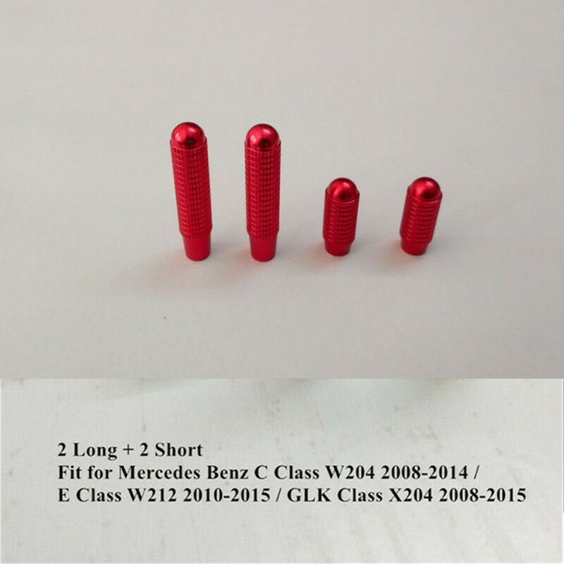 4x Metal Car Door Lock Pin Knob Cover Trim For Benz C W204 2008-2014 ...