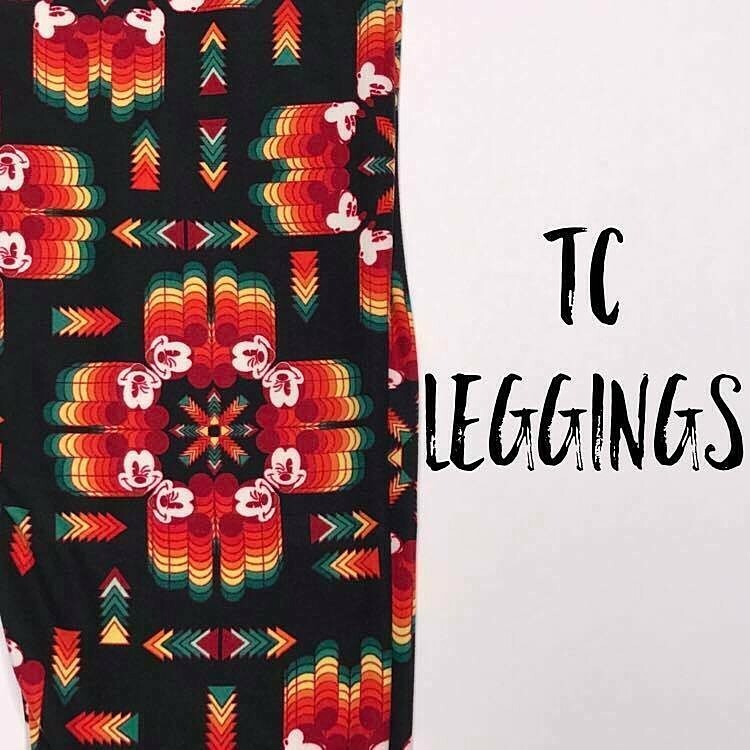 Lularoe Disney Leggings TC Size NEW Amazing Mickey Mouse Colorful ...