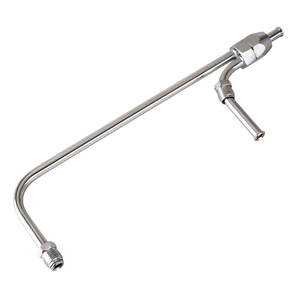 Chrome Fuel Line For Holley 3310 4160 Vacuum Secondary Carburetor fits ...