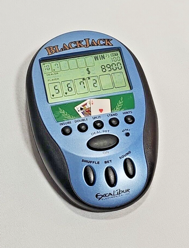 Excalibur Electronic BlackJack Handheld LCD Game Black Jack Model 473 ...