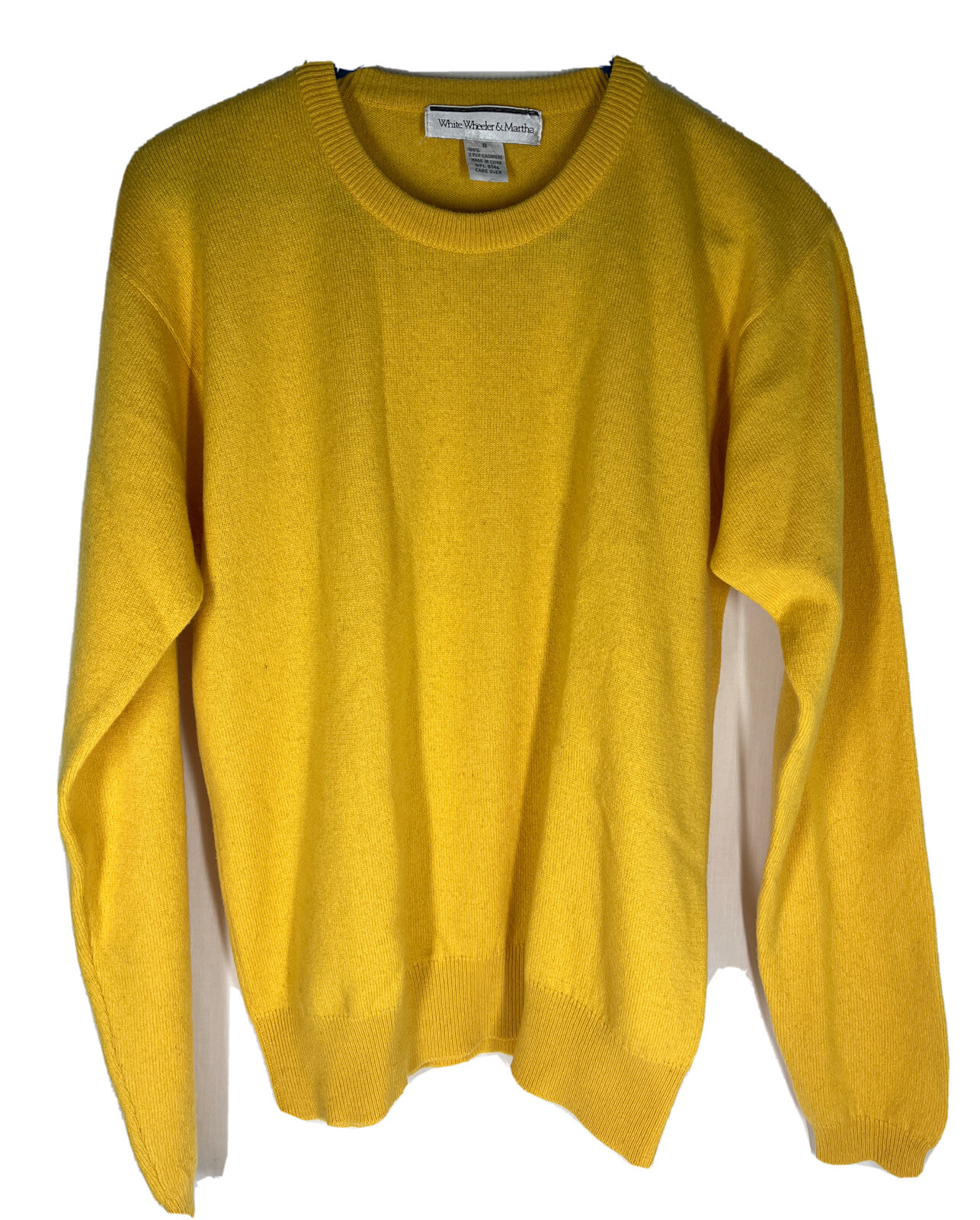 White Wheeler & Martha Yellow 100% 2 Ply Cashmere Wom… - Gem
