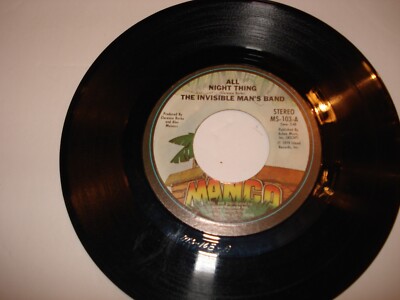 The Invisible Man's Band, All Night Thing ~ 1979 Mango 45 FUNK | eBay