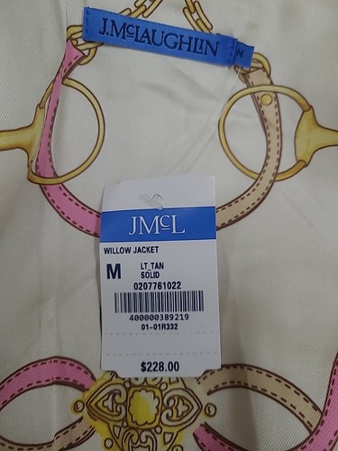 New J. McLaughlin Long Sleeve Button Up Willow Linen Jacket Size Medium | eBay