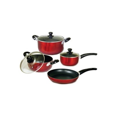 Asstd National Brand Better Chef 7-Pc. Non-Stick Cookware Set - RED ONE ...